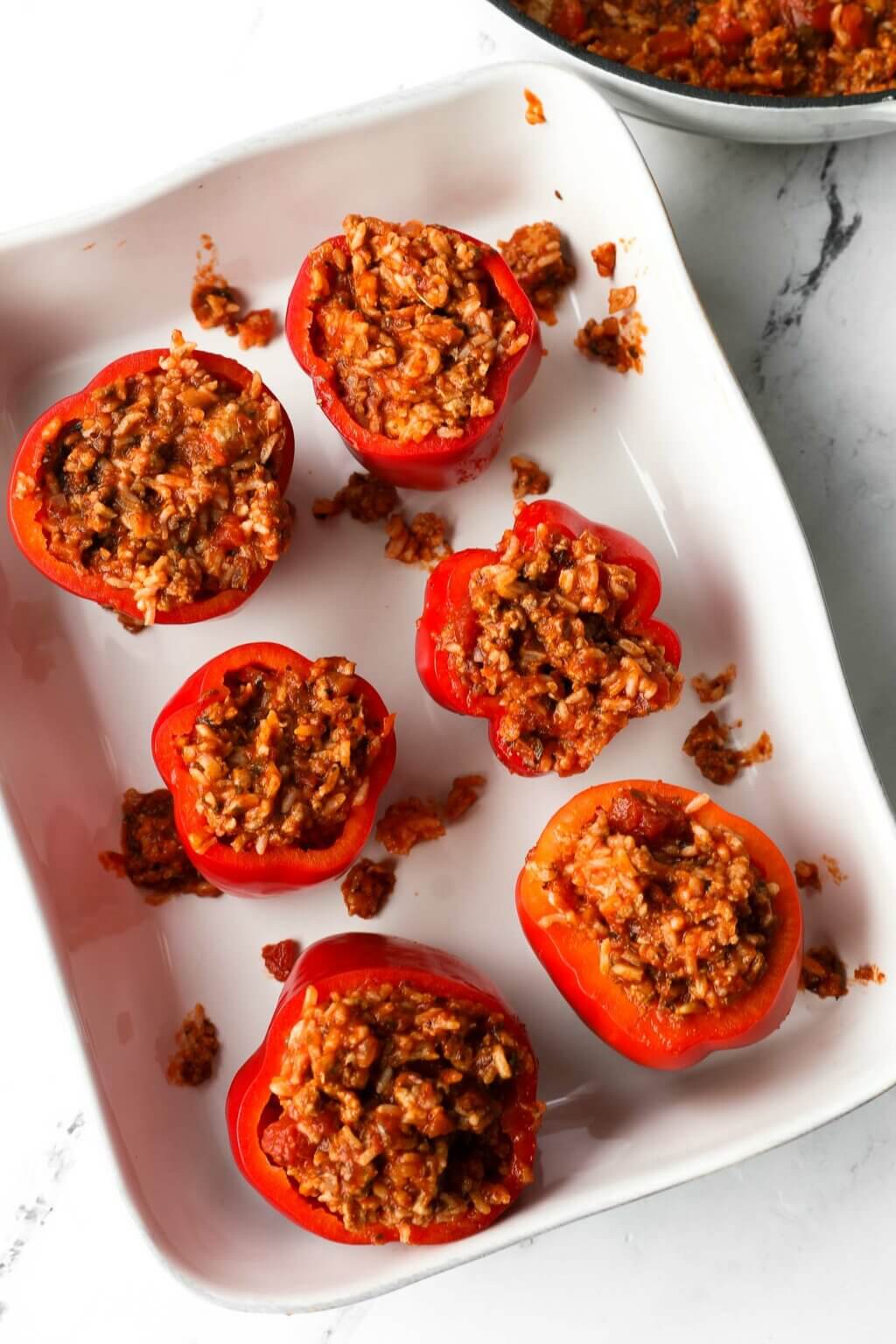 30-Minute Ground Pork Stuffed Peppers - Real Simple Good