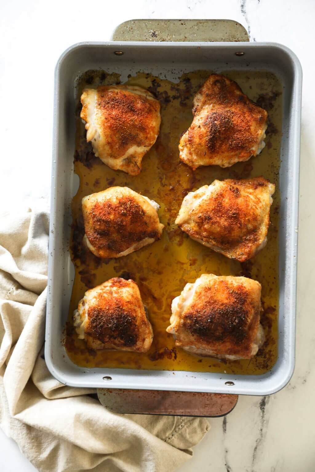 Oven Baked Bone-In Chicken Thighs at 400°F (Easy) - Real Simple Good