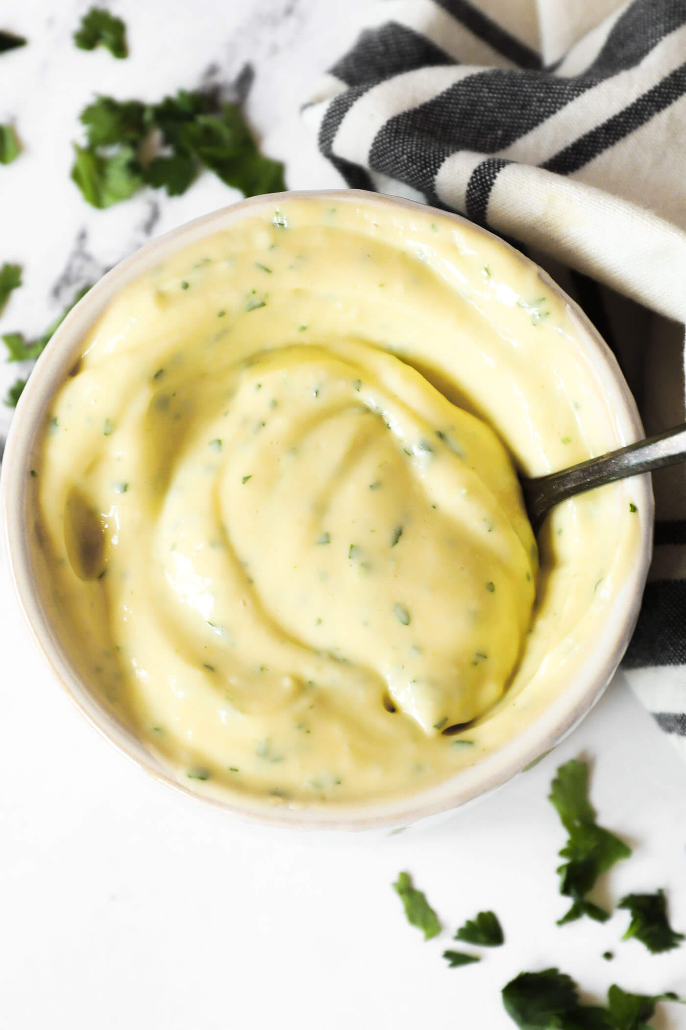 5-Minute Garlicky Cilantro Lime Aioli (No Mayo) - Real Simple Good