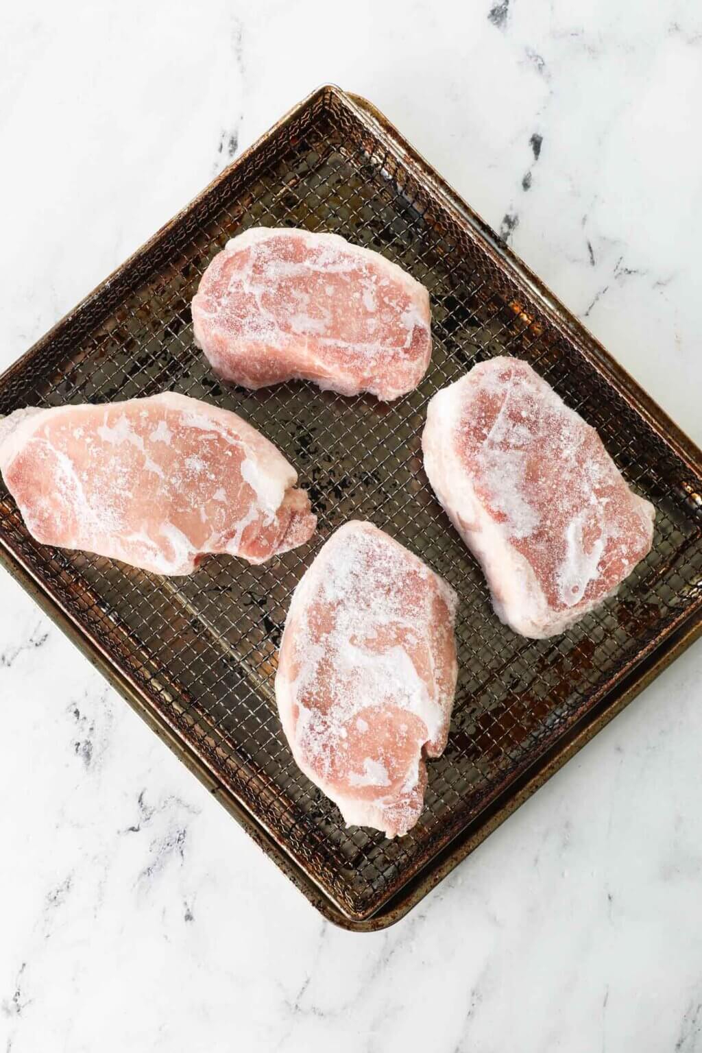 Air Fryer Frozen Pork Chops (Moist & Juicy!) - Real Simple Good