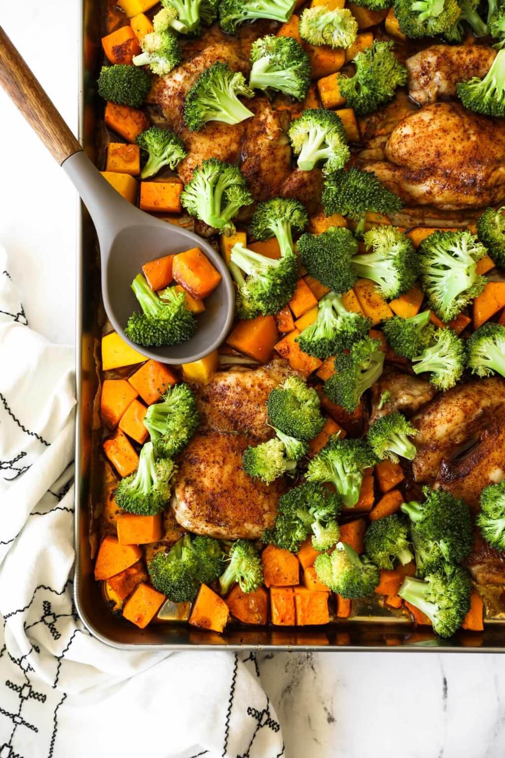 One Pan Baked Chicken and Broccoli - Real Simple Good