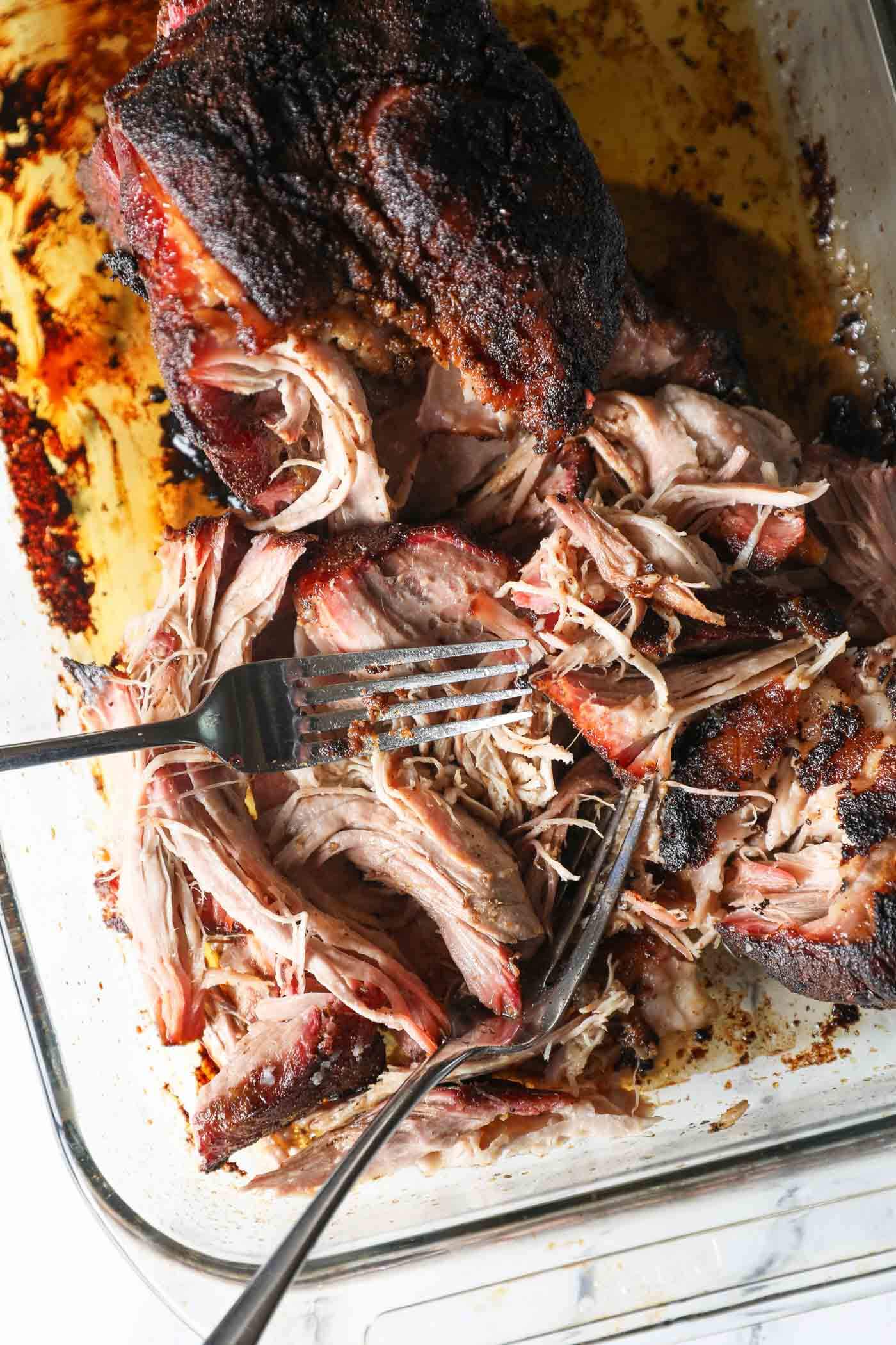 Traeger Pulled Pork with Dry Rub (Perfect Bark!) - Real Simple Good